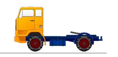 Gabor 13341003 - TT - Volvo F88 Sattelzugmaschine blau / schwarz ...